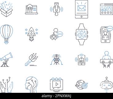 Empirical Data line icons collection. Statistics, Research, Experiment, Observation, Sampling ...