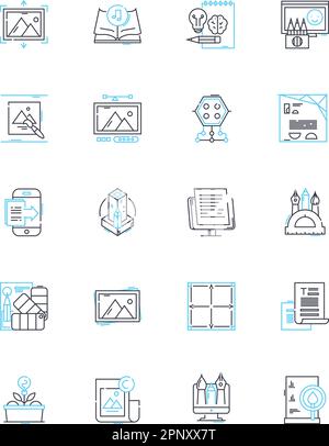 Critical solutions linear icons set. Analysis, Resolution, Criticality ...