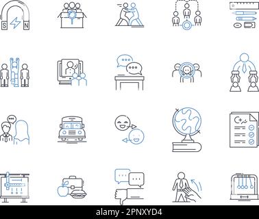 Understanding line icons collection. Comprehension, Empathy, Perception, Insight, Cognition ...