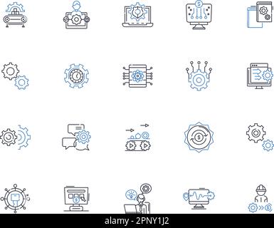 Sanitary services line vector icons and signs. Sanitation, Cleanliness ...