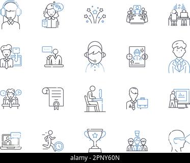 Order line icons collection. Command, Directive, Arrangement ...