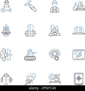 Pursuit line icons collection. Chase, Hunt, Pursuit, Ambition, Drive ...