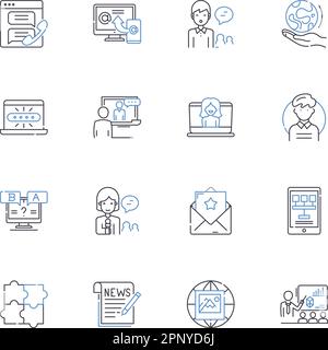 Topography line icons collection. Elevation, Contour, Altitude, Slope ...