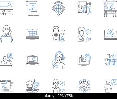 Revising line icons collection. Edit, Modify, Revamp, Redraft, Reframe ...