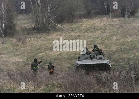 Libava, Czech Republic. 20th Apr, 2023. Training of members of the ...