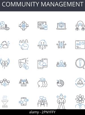 Policies line icons collection. Regulations, Guidelines, Procedures ...