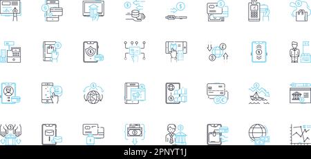 Linguistic line vector icons and signs. Grammar, Semantics, Syntax, Morphology, Phonetics ...