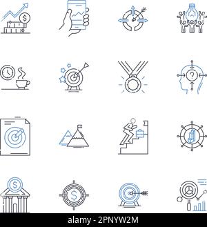Mutualism line icons collection. Coexistence, Symbiosis, Cooperation ...