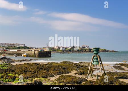 The tidal bell at Cemaes bay, Anglesey, North Wales, UK. Taken on 4th ...