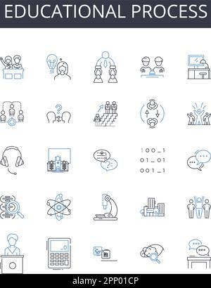 Academic enrichment line icons collection. Learning, Education ...