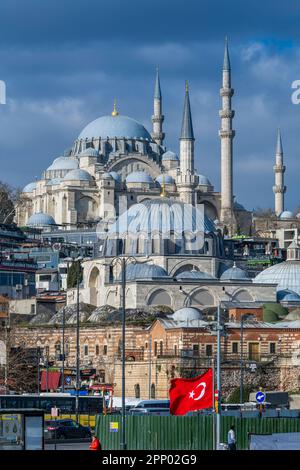 Istanbul, Turkey, Türkiye. Süleymaniye Mosque, Mosque of Suleyman the ...