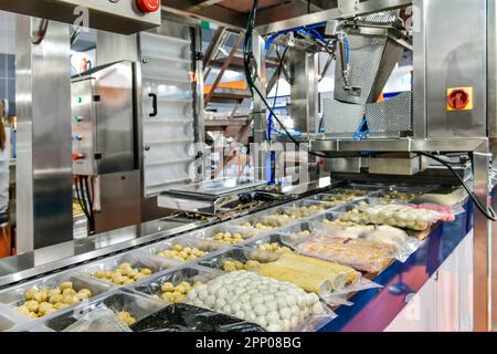 ham meat processing plant factory Hams smoked smoking oven prepare ...