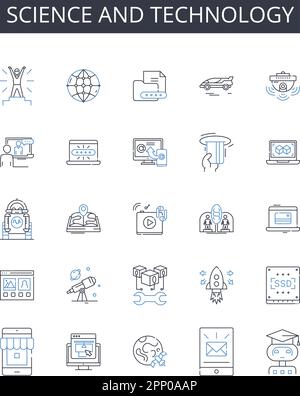 Geospatial analysis line icons collection. Cartography, GIS, Spatial ...