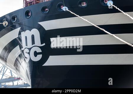 Antwerp, Belgium. 21st Apr, 2023. MSC Belgium CEO Marc Beerlandt poses ...