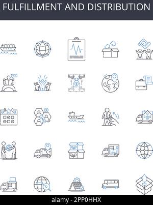 Propagation line icons collection. Multiplication, Replication ...