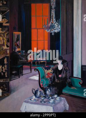 Interior - The Orange Blind by FCB Cadell Stock Photo - Alamy