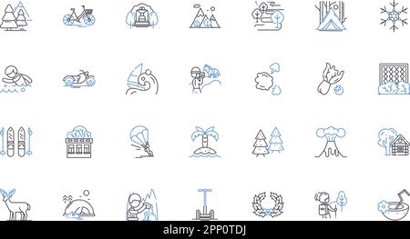 Biosphere line icons collection. Ecosystem, Diversity, Sustainability ...