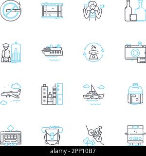 Calm tranquility linear icons set. Serenity, Peace, Tranquility ...