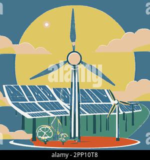 Wind mill design, Save energy power eco sustainable and environmental ...