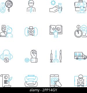 Chemicals line vector icons and signs. Solvents, Compounds, Compounds ...