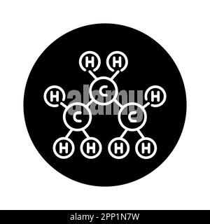 Propane formule color line icon. Pictogram for web page, mobile app ...