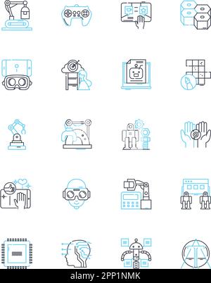 Computer-aided manufacturing linear icon concept. Computer-aided ...