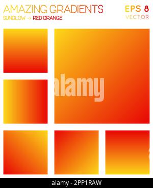 Colorful gradients in scarlet and red color tones. Actual gradient ...