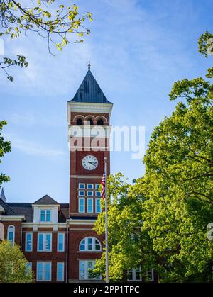 Tillman Hall and clock tower at Clemson University South Carolina Stock ...