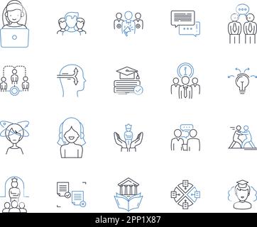 timeboxing time management line icon vector illustration Stock Vector ...