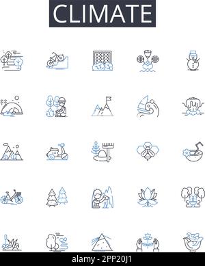 Biosphere line icons collection. Ecosystem, Diversity, Sustainability ...