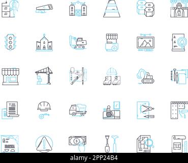 Layout linear icons set. Composition, Design, Arrangement, Format ...