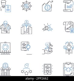 Effectualness line icons collection. Efficiency, Productivity ...