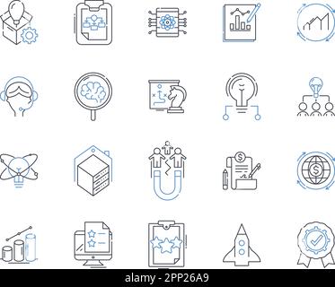 Value Proposition line icons collection. Proposition, Solution ...