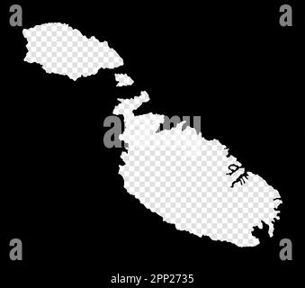 Malta map. Blank vector map of the island. Borders of Malta for your ...