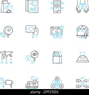 Laughing giggling linear icons set. Chuckles, Humor, Cackles, Jokes ...