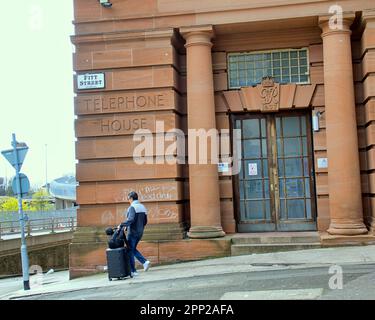 Glasgow Central Telephone Exchange, Telephone House, Glasgow, Scotland, UK Stock Photo - Alamy