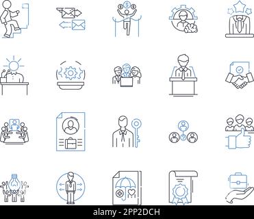 Wayfinding line icons collection. Navigation, Direction, Signage ...