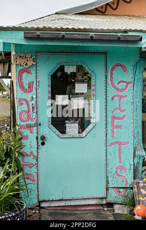 The Russian Samovar Cafe in Nikolaevsk, Alaska. The cafe is owned by ...