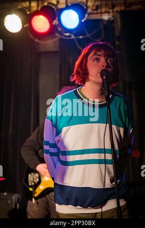 Edinburgh, Scotland. Fri 21 April 2023. Brighton post-punk band DITZ ...