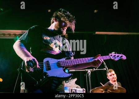 Edinburgh, Scotland. Fri 21 April 2023. Brighton post-punk band DITZ ...