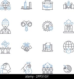Robustness line icons collection. Durability, Strength, Toughness ...
