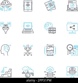 random forest algorithm line icon vector illustration Stock Vector ...