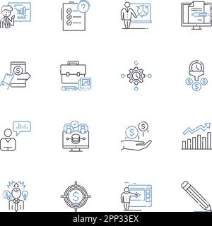 Interpersonal skills line icons collection. Communication, Listening ...