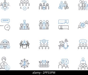 Constructive line icons collection. Positive, Growth, Development ...