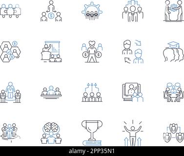 Confederates line icons collection. Secession, Slavery, Civil War ...