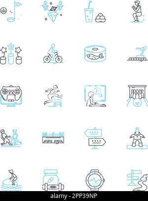 Gastronomic experience line icons signs set. Design collection of ...