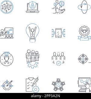 Assent line icons collection. Agreement, Approval, Acceptance, Consent ...