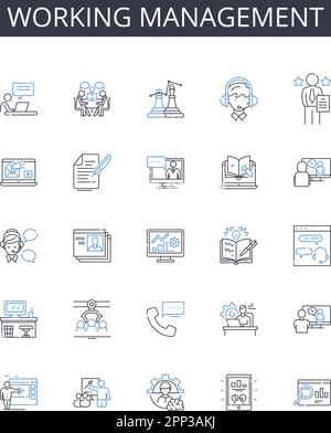 Dynamics line icons collection. Energy, Movement, Motion, Flow, Impulse ...