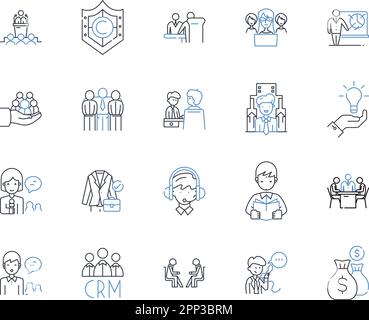 Livelihoods line icons collection. Employment, Income, Jobs, Careers ...