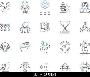 Task prioritization line icons collection. Time-management, Priority ...